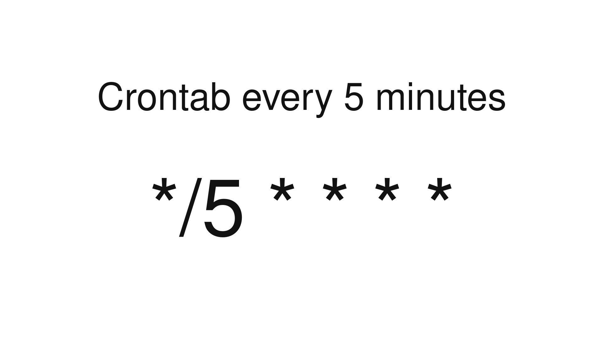 Crontab Every 5 Minutes Copy Example In One Click 